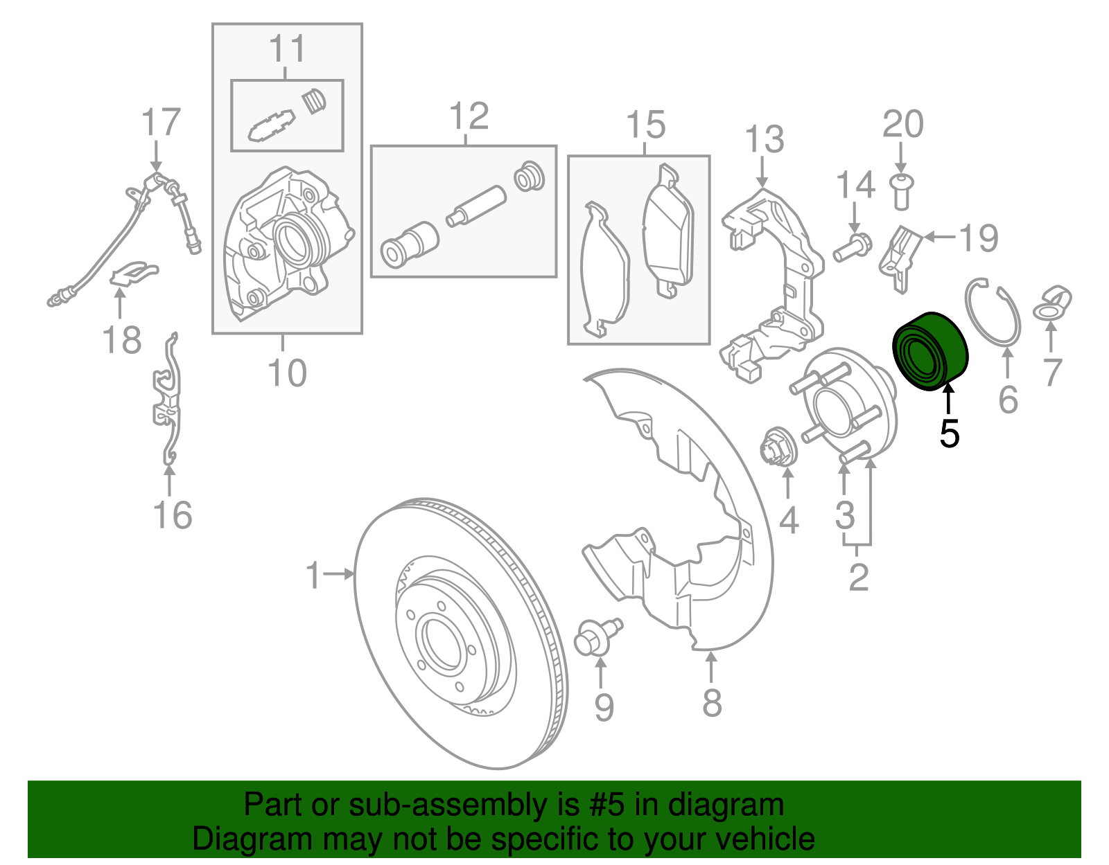 BRG-147 - Motorcraft™ Front Wheel Bearing | Ford OEM Parts Outlet