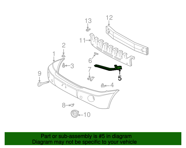 52062-48010 - Side Support - 2001-2007 Toyota Highlander | OEM Genuine ...