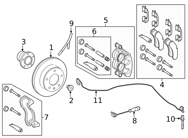 9074219000 - Disc Brake Caliper 2019-2024 Mercedes-Benz | Mercedes-Benz ...
