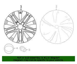 2021-2023 Toyota Mirai Wheel Disc Chrome P 4261A-62010 | Toyota Parts