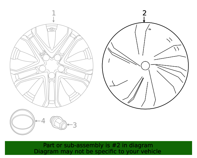 4261A-62031 - Wheel Disc Chrome P - 2021-2023 Toyota Mirai | Discount ...