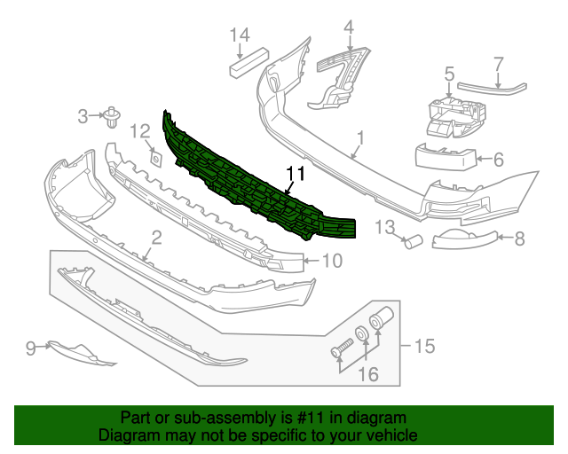 30678966 - Bumper Cover Reinforcement Beam 2007-2014 Volvo XC90 ...
