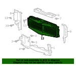 Front Bumper Shutter 85524925 | TascaParts.com