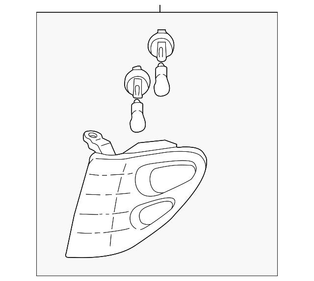 Genuine Toyota Signal Lamp Assembly part# 81520-0C030 for 2005-2007 ...