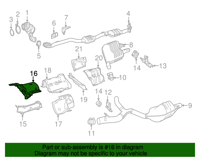 205-682-37-00 - Heat Shield 2017-2021 Mercedes-Benz | Mercedes-Benz USA ...