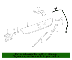 2021-2024 GM Rear Window Washer Nozzle Extension Hose 84830105 GM ...