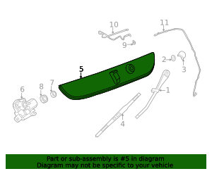 2021-2024 GM Rear End Spoiler Retainer Cover 85112804 GM ...