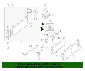 2013-2017 Nissan Leaf Water Pump Bracket 21584-3NF0A | TascaParts.com