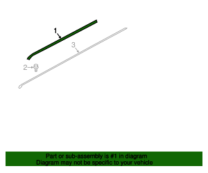 Genuine OEM Roof Drip Molding Part# LR109389 Fits 2013-2022 Land Rover ...