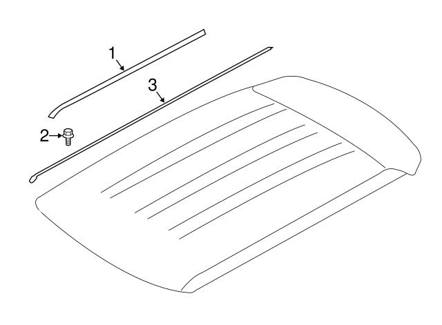 Genuine OEM Roof Drip Molding Part# LR109389 Fits 2013-2022 Land Rover ...