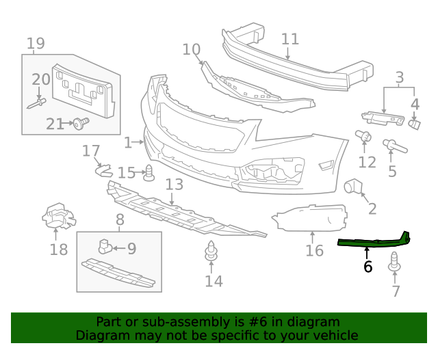 2011-2016 Chevrolet Passenger Side Front Bumper Fascia Outer Bracket ...