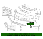 42346549 - Front Driver Side Fog Lamp Bezel 2015-2016 Chevrolet ...