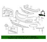 2011-2016 Chevrolet Front Driver Side Bumper Fascia Guide 95328893 GM ...