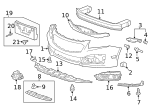 Genuine OEM Front Bumper Energy Absorber Part# 95405360 Fits 2015-2016 ...