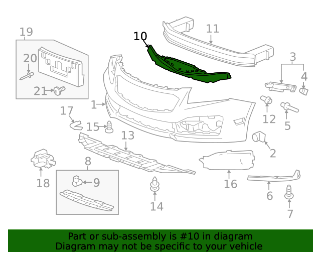2015-2016 Chevrolet Front Bumper Energy Absorber 95405360 ...