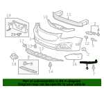 95963876 - Passenger Side Front Bumper Fascia Outer Bracket 2011-2016 ...