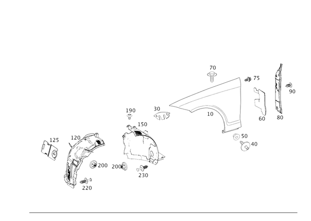 257-880-37-00 - Fender, Front 2019-2023 Mercedes-Benz CLS450 | Mercedes ...