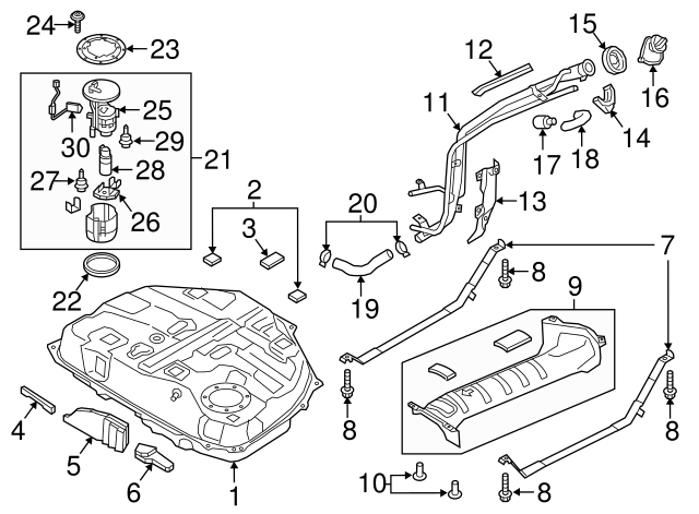 2013-2021 Mazda Filler Pipe Protector KD53-42-291A | RealMazdaParts.com
