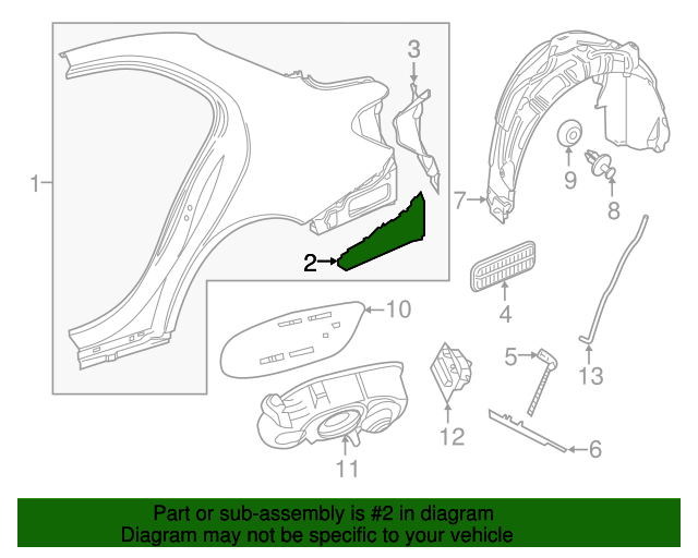 2017-2023 Mercedes-Benz Quarter Panel Extension 213-630-27-02 ...