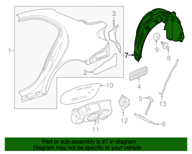 213-690-94-04 - Wheelhouse Liner 2020 Mercedes-Benz | Mercedes-Benz USA ...