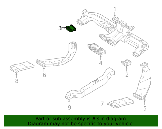 2019-2023 Hyundai Santa Fe Vent Louver 97480-S2000-VCS | QuirkParts