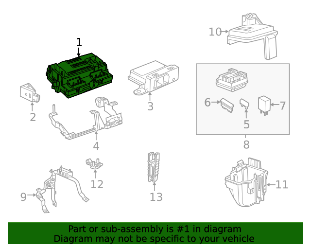 2014-2019 Ram Control Module 68399797ac | TascaParts.com