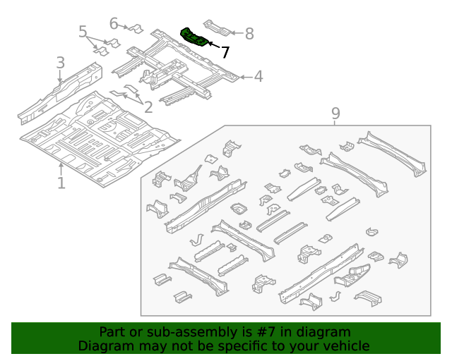 65371-A9000 - Seat Reinforced - 2015-2021 Kia Sedona | Kia Auto Parts