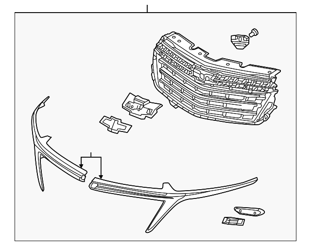 2022-2024 Chevrolet Equinox Grille Assembly 85573308 | GM Parts Center