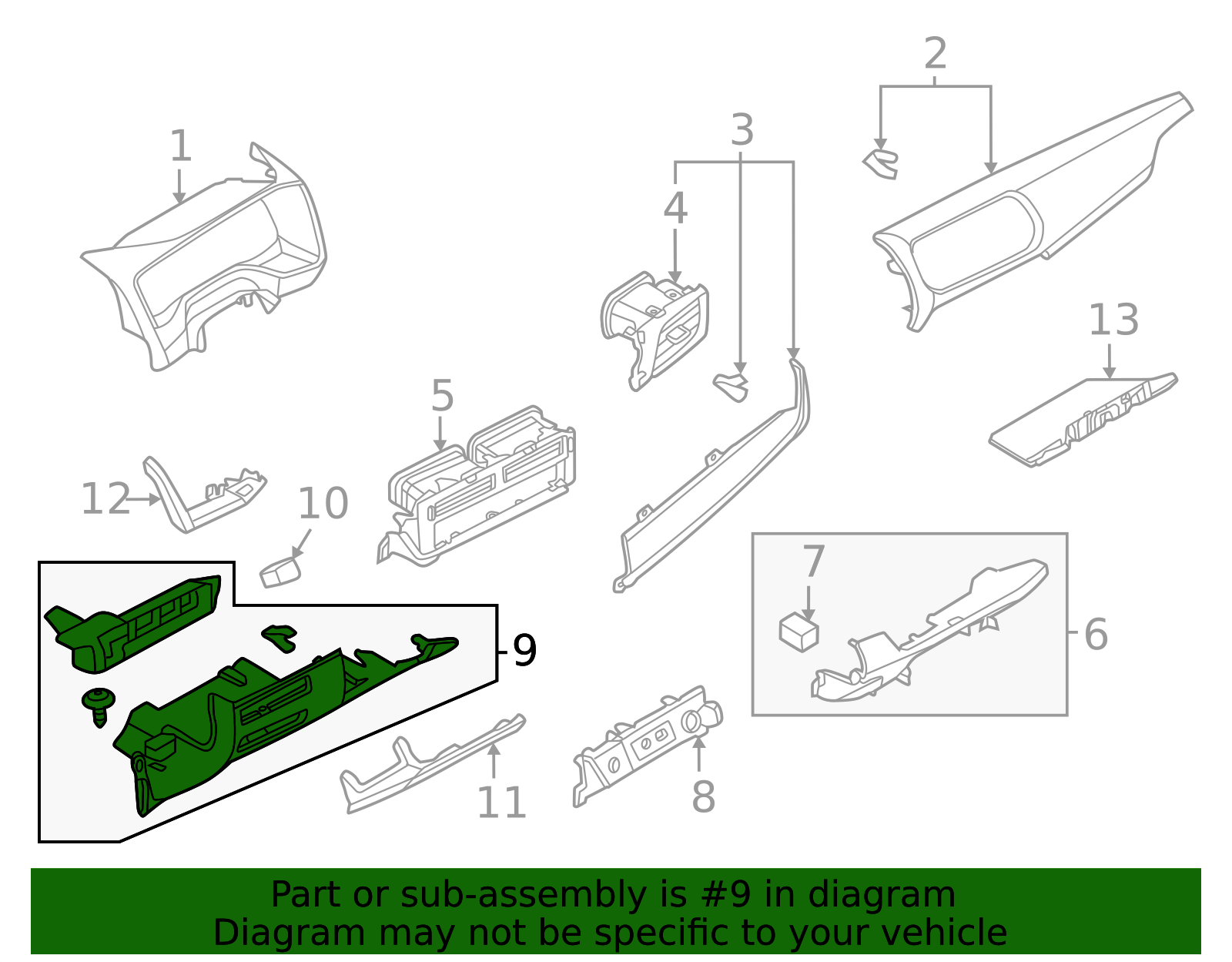 2023-2025 Nissan Rogue Lower Panel 68106-6RR1A | My Nissan Part
