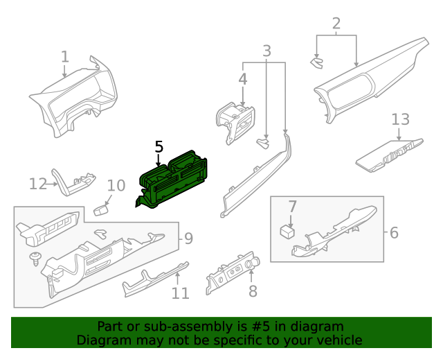 68750-6RY3A - Vent Grille 2024 Nissan Rogue | Nissan Parts ...