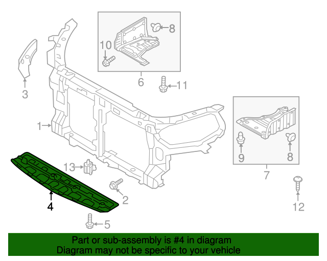 Genuine Under Cover for 2012-2014 Hyundai Azera | Part# 29110-3V100 ...
