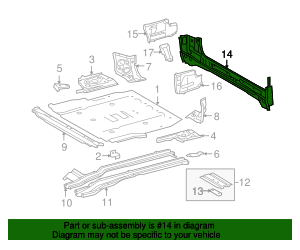 Lexus OEM Panel Below Gate Part# 58307-60281 | OEM Vehicle Parts