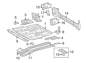 Lexus OEM Panel Below Gate Part# 58307-60281 | OEM Vehicle Parts