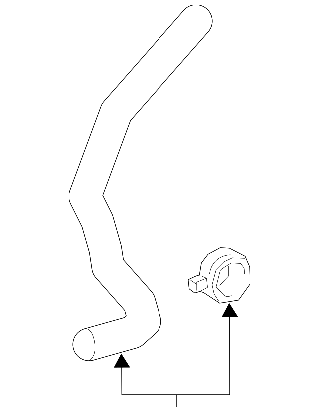 2023 Toyota Corolla Radiator Coolant Hose 16570-24070 | Toyota Parts Center