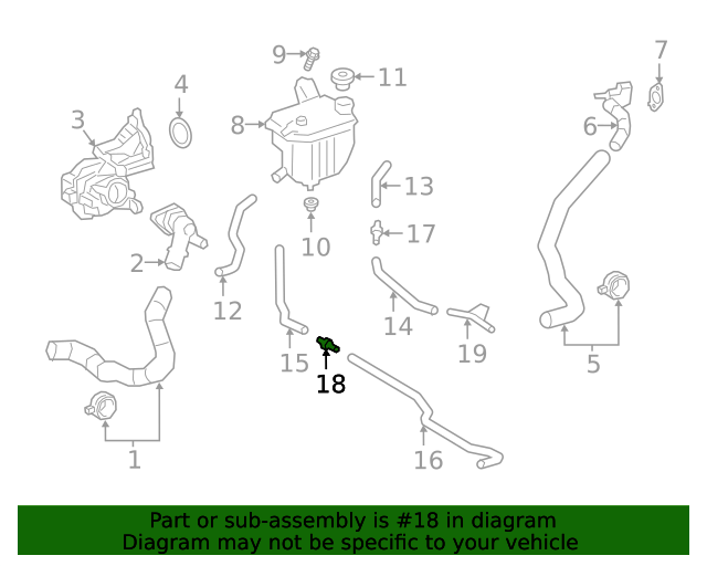 16268-F2020 - By-Pass Hose Connector - 2020-2023 Toyota Corolla | OEM ...