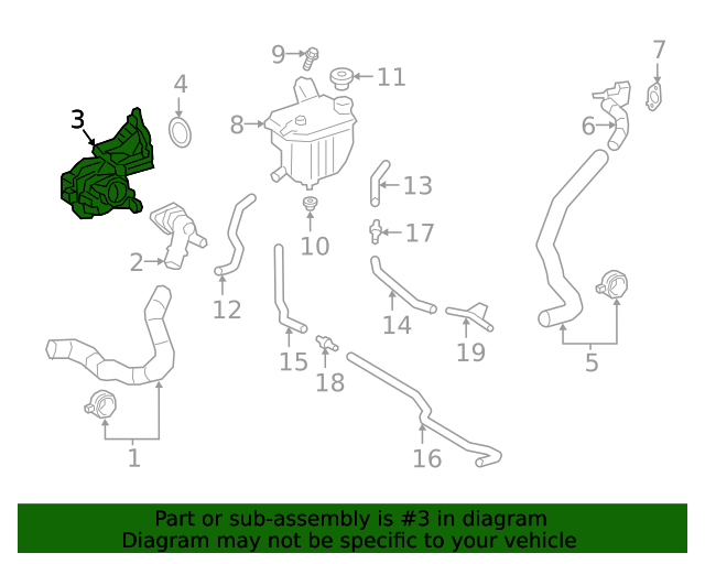 16032-F2010 - Water Manifold - 2019-2022 Toyota Corolla | OEM Genuine ...