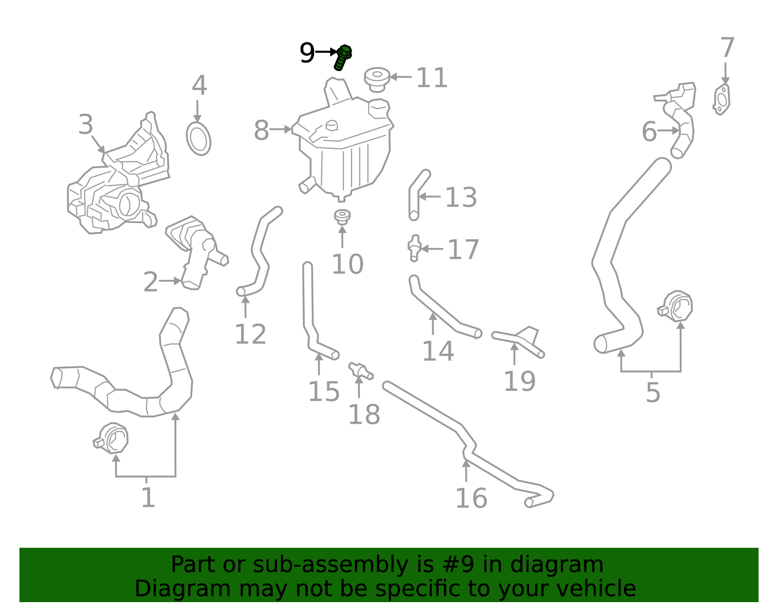 2021-2025 Toyota Guide Channel Rear Bolt 90119-A0507 | Toyota Parts Center