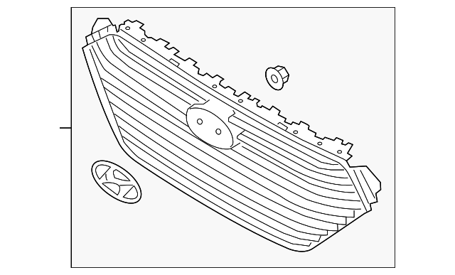 2017 Hyundai Ioniq Grille Assembly 86350-G2100 | QuirkParts