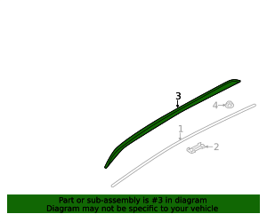 51137417886 - 2019-2023 BMW X5 Roof Rail (51-13-7-417-886) | BMW of ...
