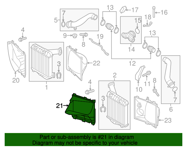 958-575-321-00 - Radiator Support Air Duct 2011-2018 Porsche Cayenne ...