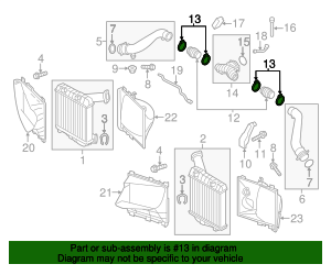 2009-2016 Volkswagen Pressure Hose Clamp N-106-198-01 | QuirkParts