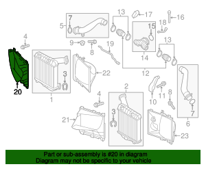 958-575-322-00 - Radiator Support Air Duct 2011-2018 Porsche Cayenne ...