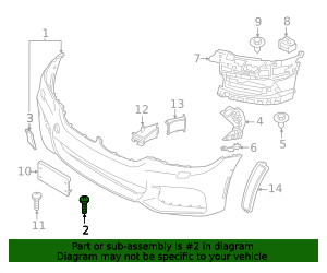 Genuine BMW 07-14-8-084-435 | Bumper Cover Bolt | FREE Shipping on Most ...