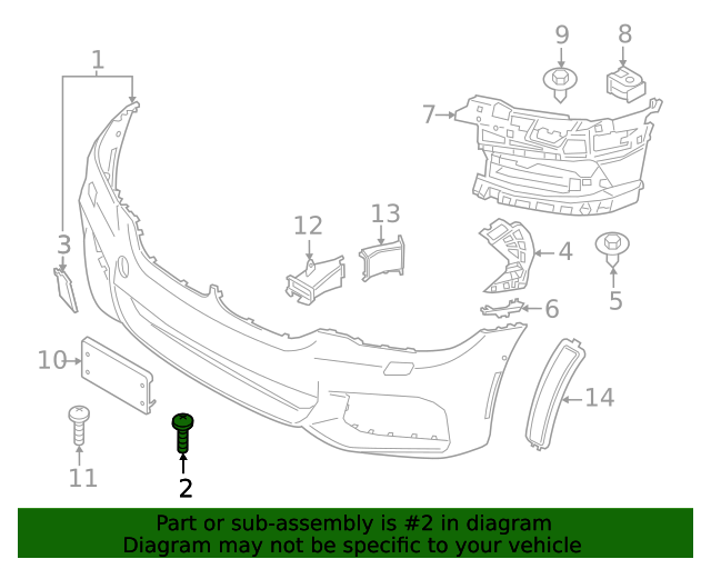 Genuine BMW 07-14-8-084-435 | Bumper Cover Bolt | FREE Shipping on Most ...