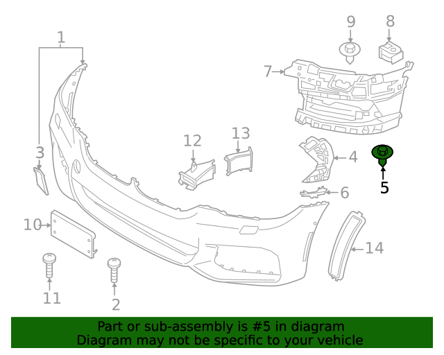 Genuine BMW 07-12-9-907-535 | Bumper Cover Screw | FREE Shipping on ...