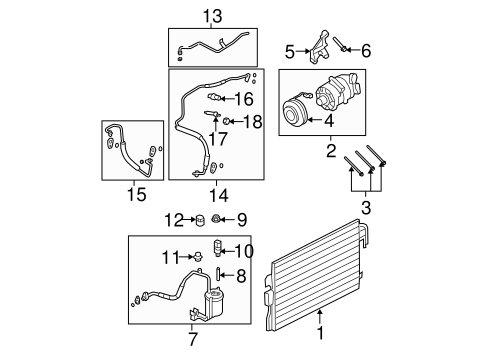 Condenser, Compressor & Lines for 2020 Ford Escape | TascaParts.com