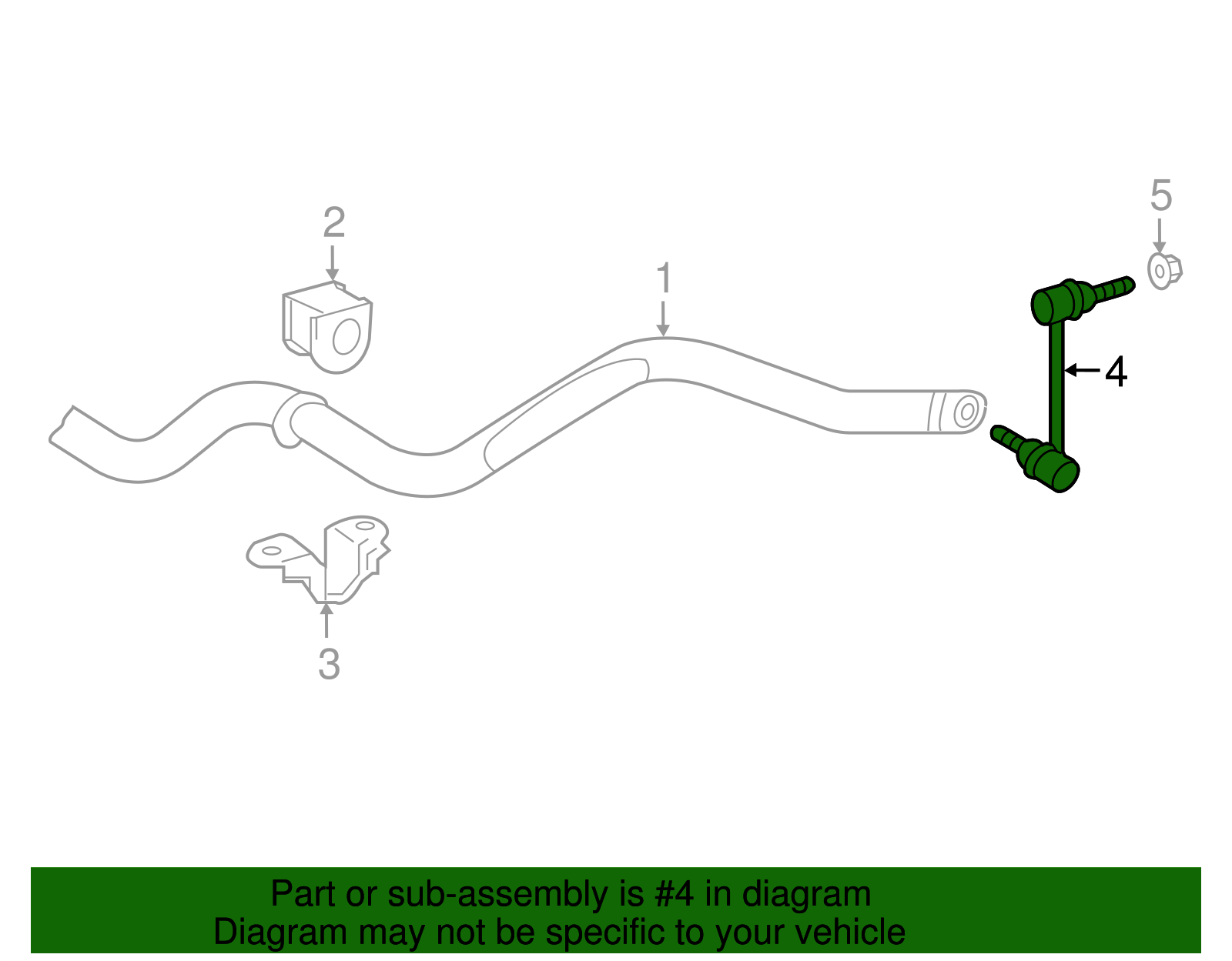Genuine Toyota Link Assembly, Front Stabilizer, Left part# 48810-04010 ...