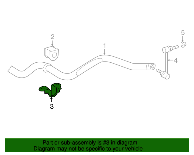 2005-2023 Toyota Tacoma Stabilizer Bar Bracket 48829-04030 | Toyota Parts