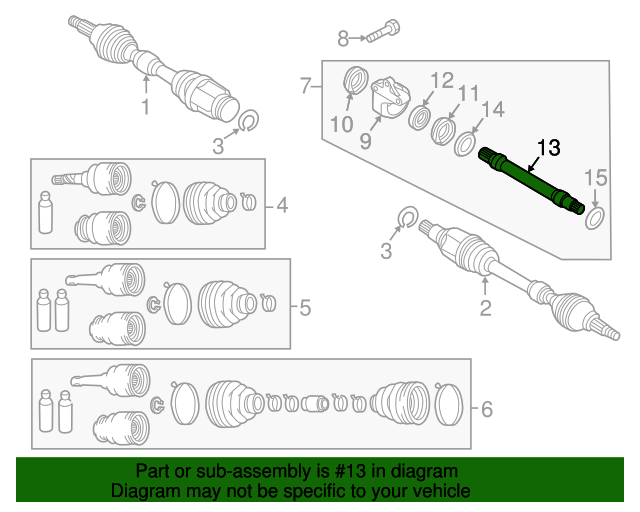 2011-2014 Mazda 2 Joint FA61-25-721 | RealMazdaParts.com