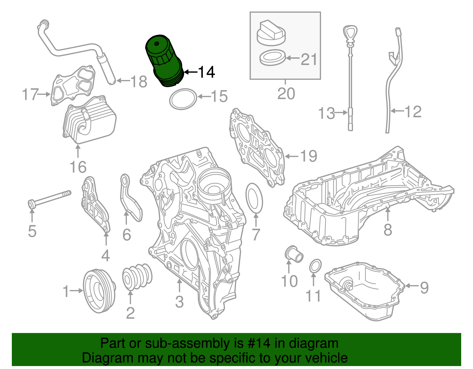 2012-2023 Mercedes-Benz Filter Cover 276-180-00-38 | Retail Performance ...